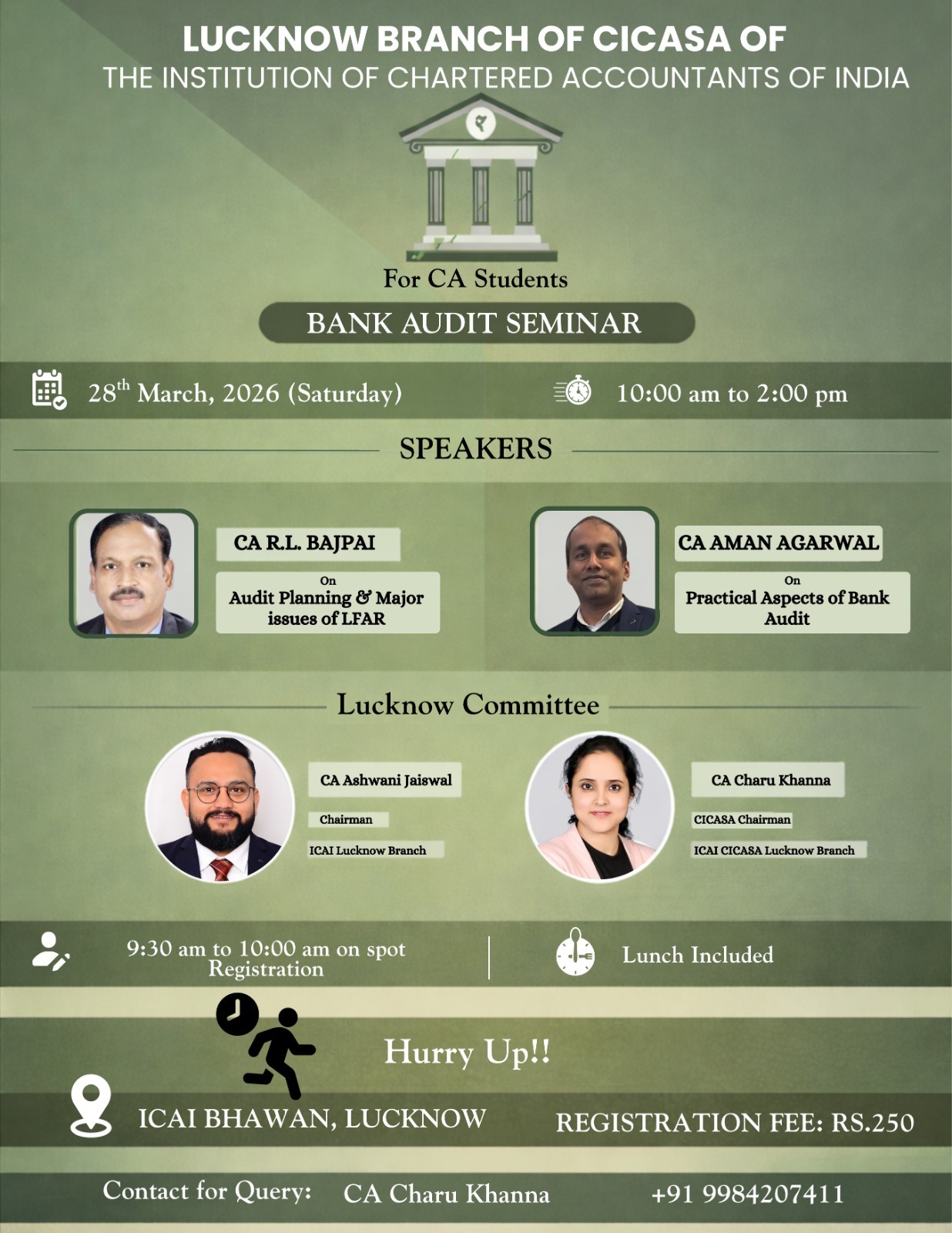 Students BANK BRANCH AUDIT SEMINAR – ICAI